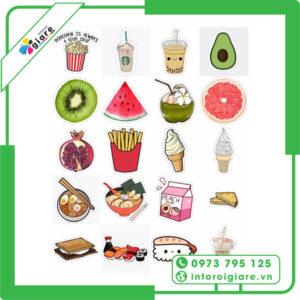 52+ Mẫu Sticker Đồ Ăn Cute Đẹp Mắt Kích Thích Mua Hàng